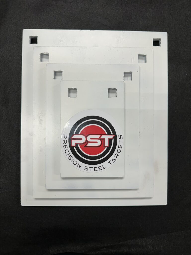 Square Gong AR500 Steel Target 4 Piece Set - Precision Steel Targets